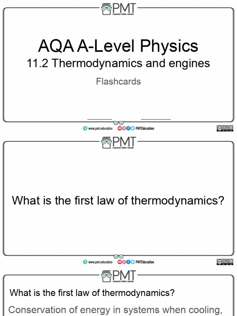 Flashcards - Topic 11.2 Thermodynamics and Engines - AQA Physics A-Level | PDF | Diesel Engine ...