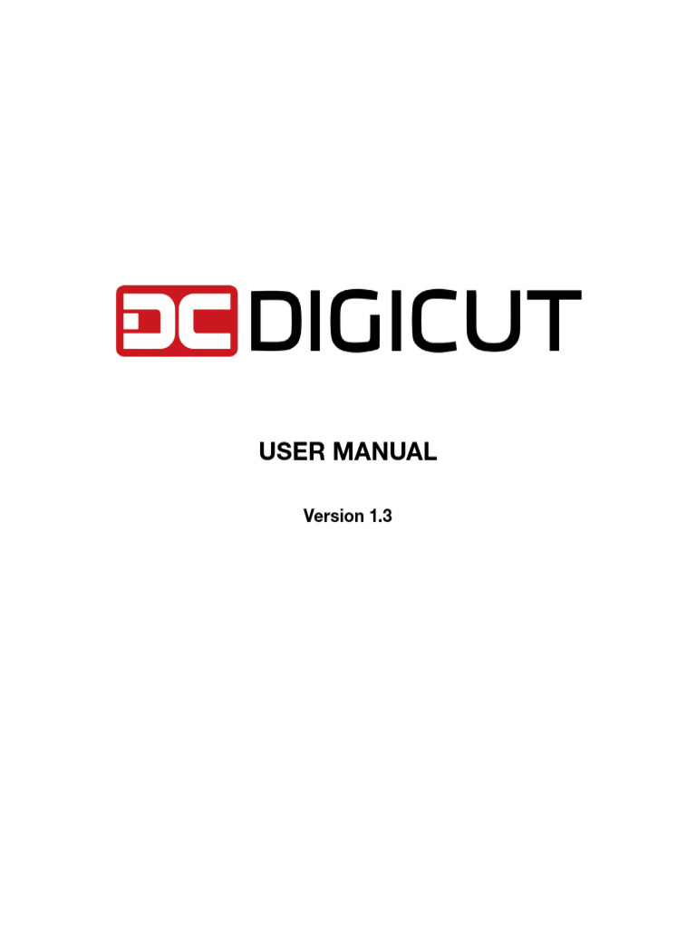 Digicut User Manual Version 1.3 | PDF | Microsoft Windows | Computer ...