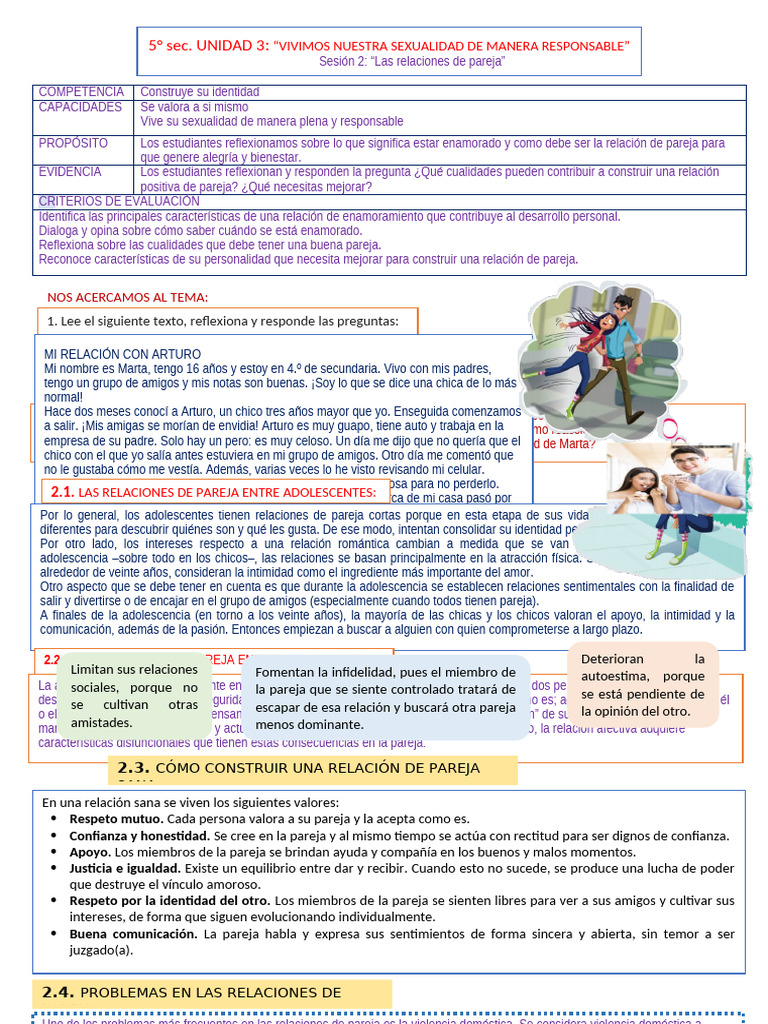 4° DPCC -ACTV.02-UNID.3 2023 | PDF | Abuso infantil | Conceptos psicologicos