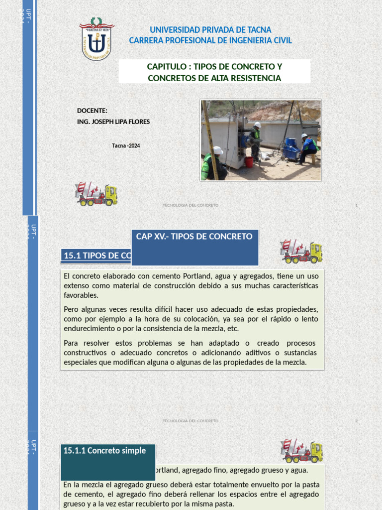 Semana 4 - Tipos de Concreto | PDF | Hormigón | Hormigón pretensado