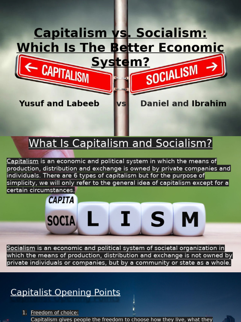 Capitalism Vs Socialism | PDF | Cost Of Living | Capitalism