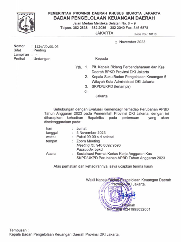 Undangan Sosialisasi AKB | PDF