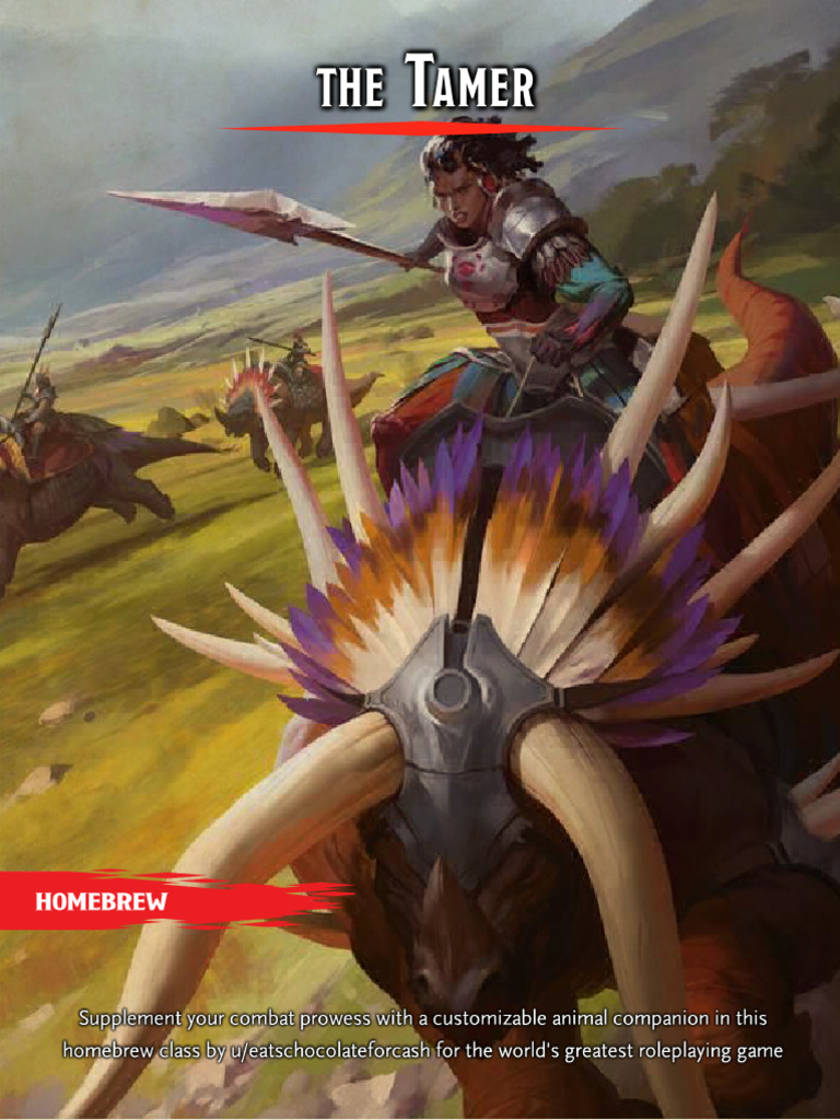 Beast Tamer Class - GM Binder | PDF