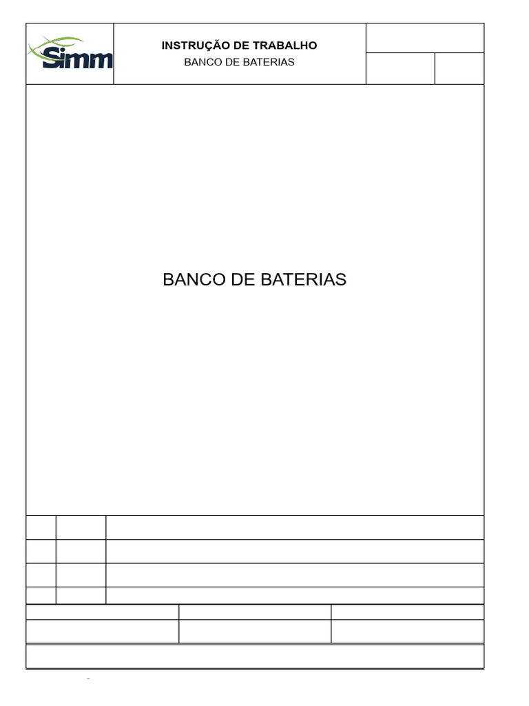 IT SIMM BOP 020 - 04 Banco de Baterias | PDF | Corrente alternada | Temperatura