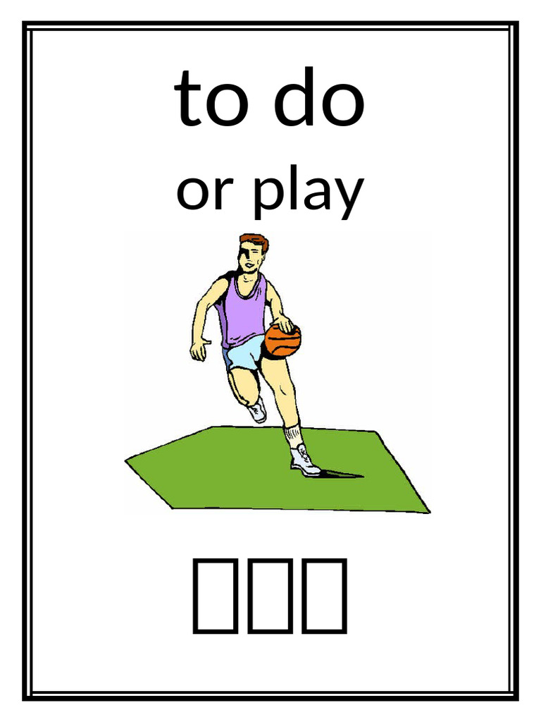 Verb Flash Cards | PDF