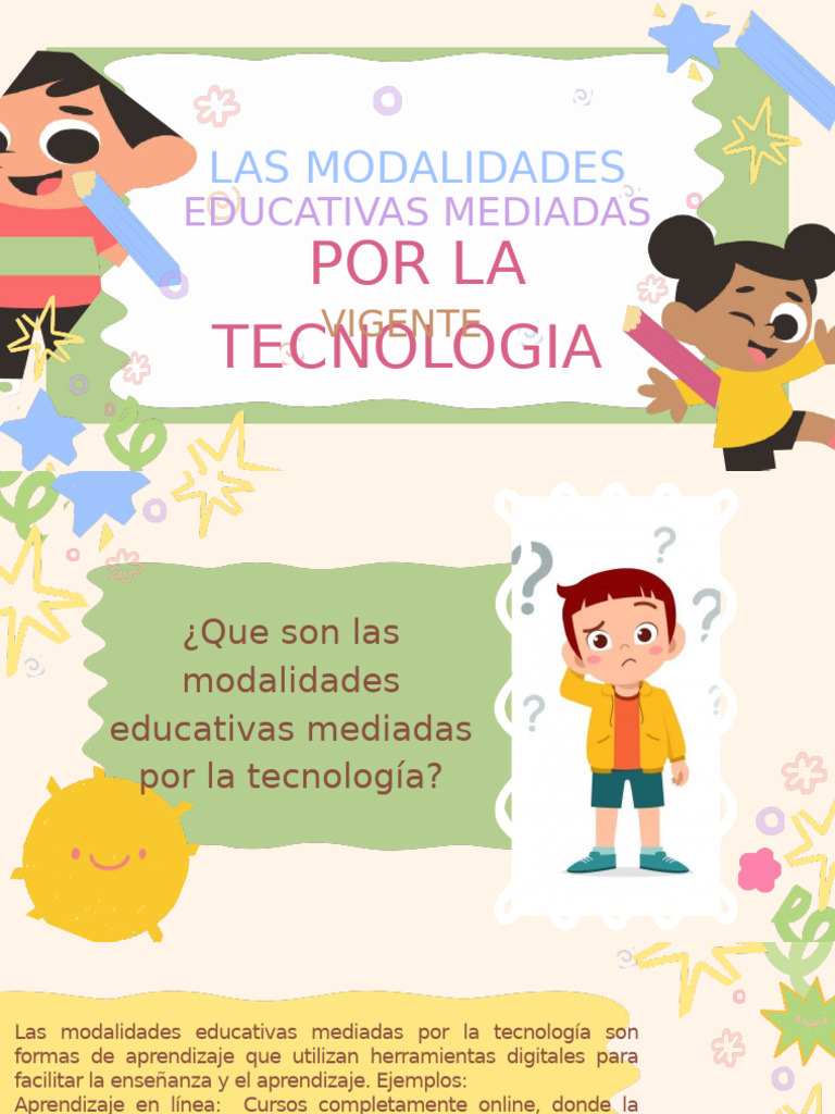 Modalidades educativas mediadas por tecnología | PDF | Enseñando ...