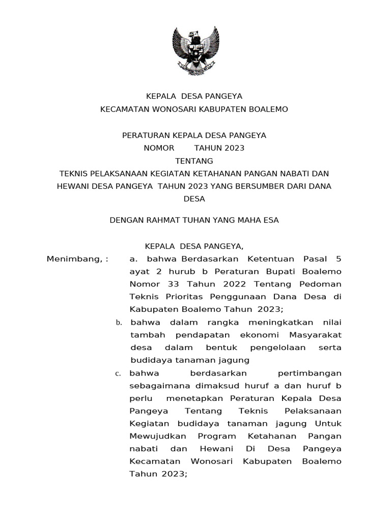 Perkades Jagung | PDF