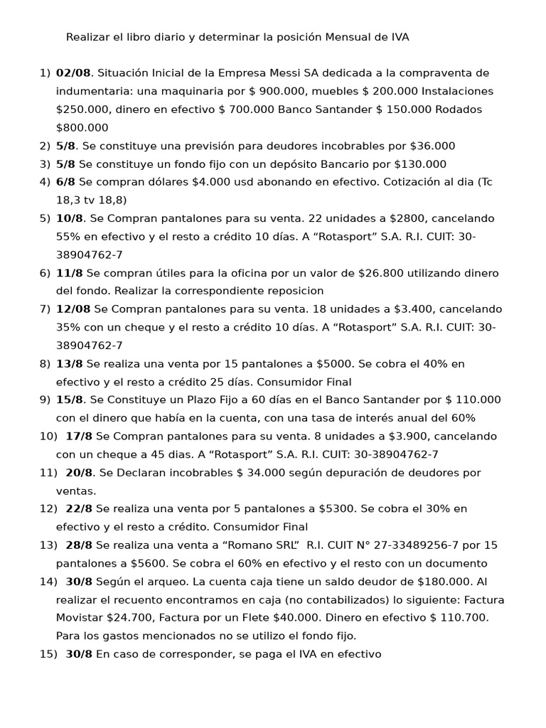 Ejercicio Repaso Evaluación | PDF