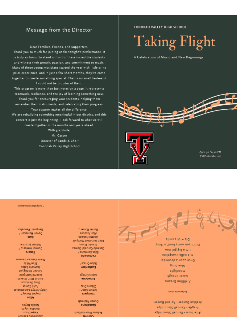 Musical Notes Concert Program Outside-Merged | PDF | Aerophones ...