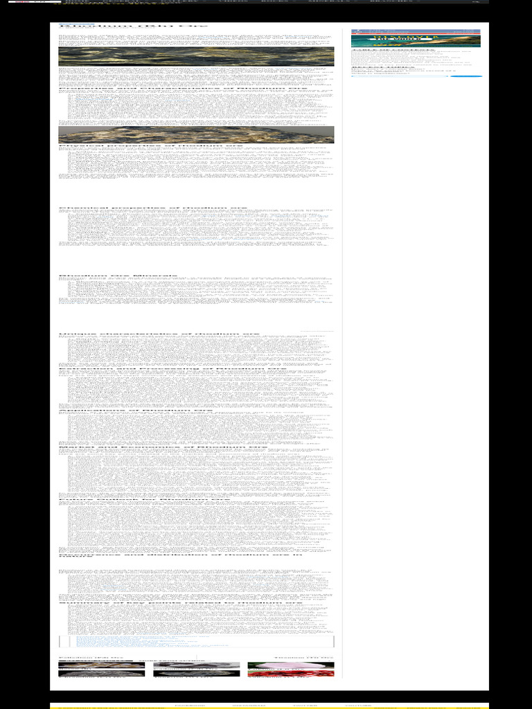 Rhodium (RH) Ore - Minerals, Properties, Formation, Deposits | PDF ...