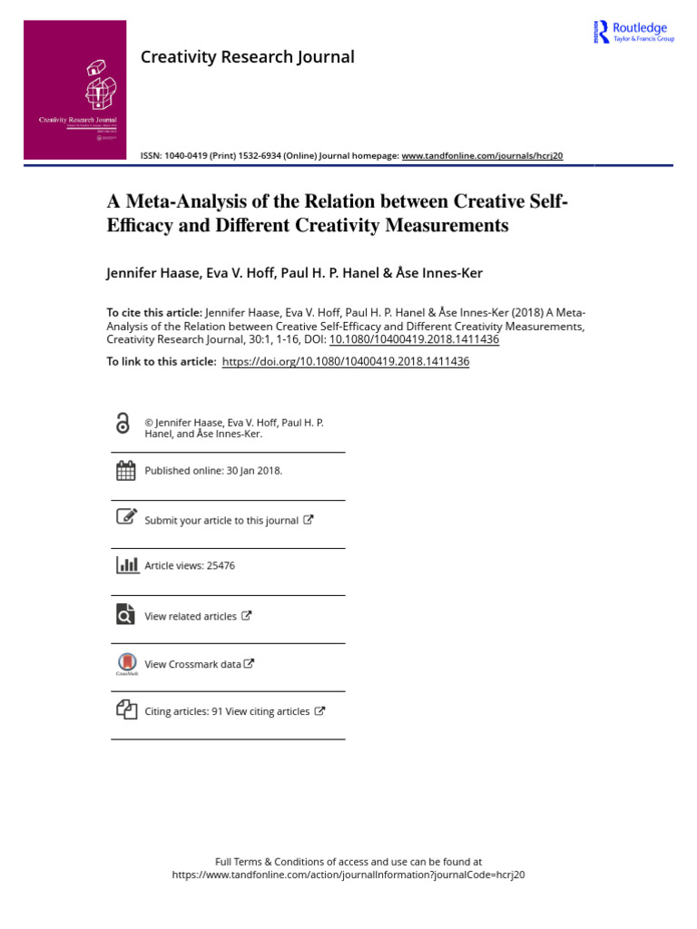 A Meta-Analysis of The Relation Between Creative Self-Efficacy and ...