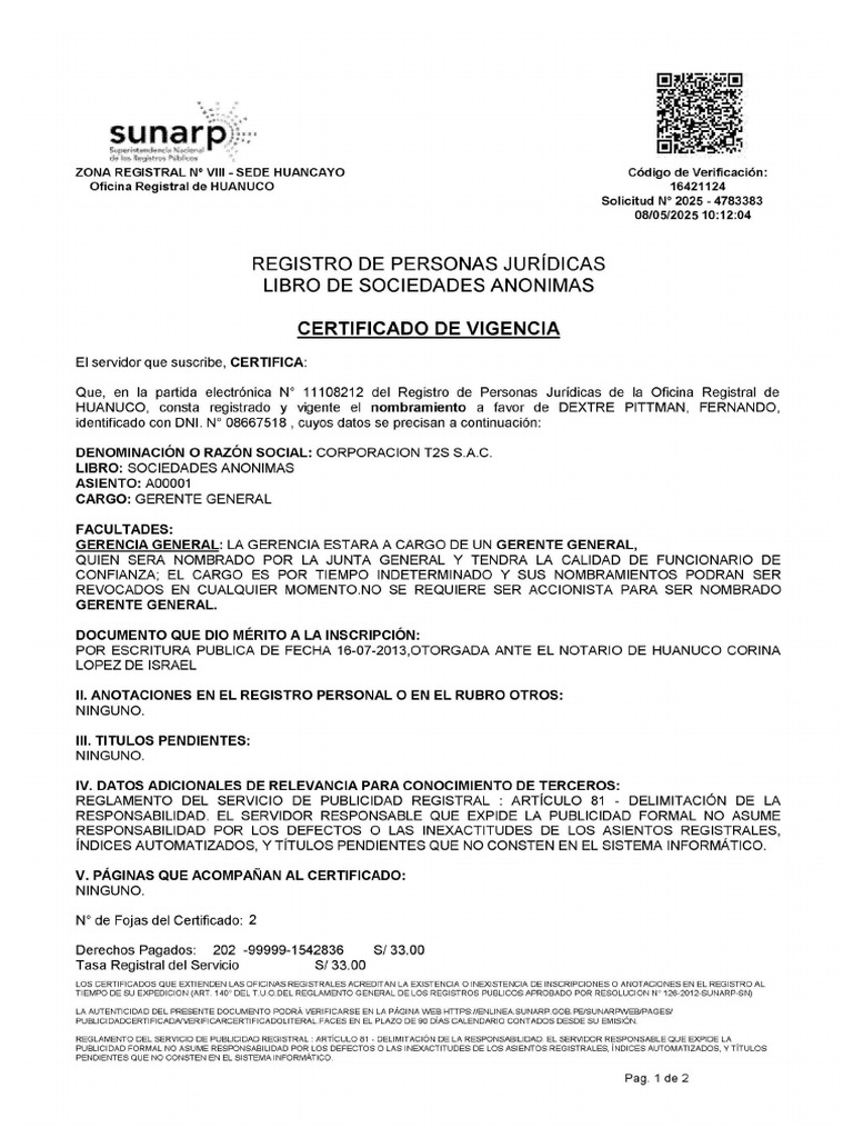 Vigencia de Poder 2025 | PDF