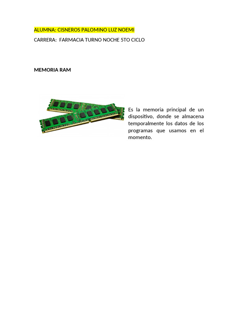Memoria Ram | PDF
