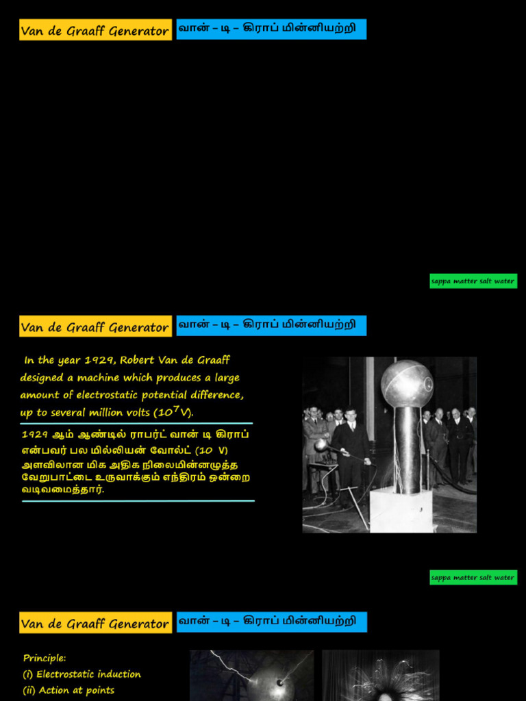 Van de Graff Generator | PDF