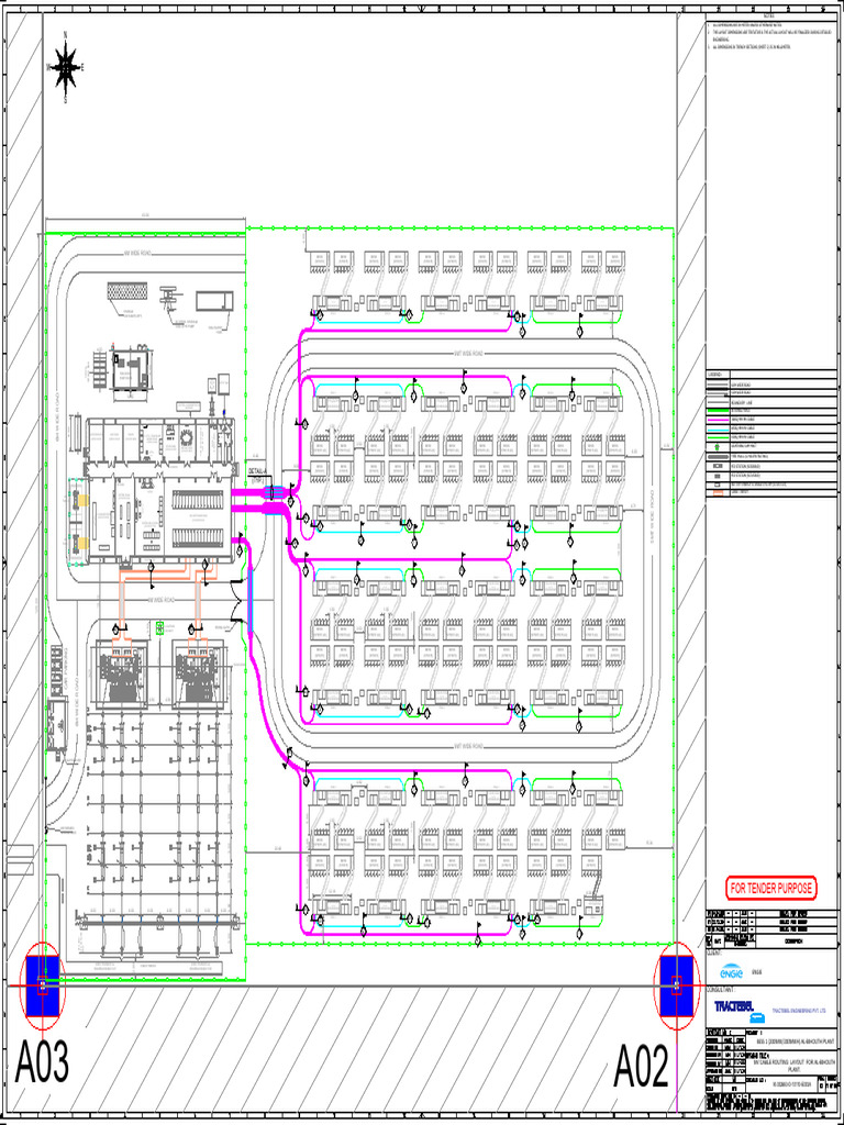 W.002683 O 10110 E003A R02 MV Cable Routing Layout For Al Bihouth | PDF