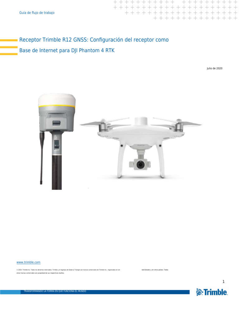 Receptor Trimble R12 GNSS: Configuración Del Receptor Como: Base de ...