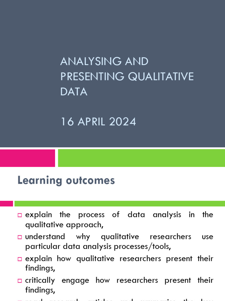 Qualitative Data Analysis | PDF | Qualitative Research | Analysis