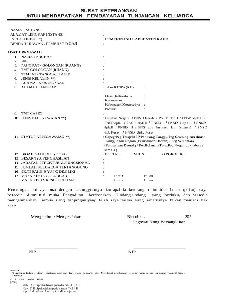 Surat Keterangan KP4 | PDF