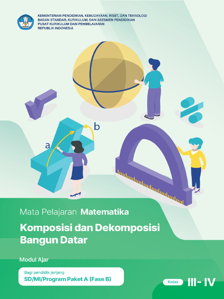 Modul Ajar Matematika - Komposisi Dan Dekomposisi Bangun Datar - Fase B - 8YJgEykZEw | PDF