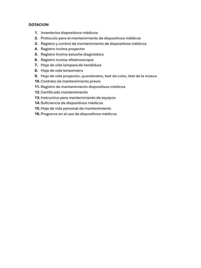 Archivos Dotación | PDF