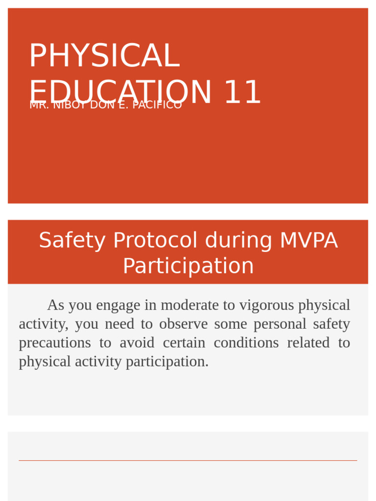 PEH-11-Safety-Protocol-during-MVPA-Participation 2 | PDF | Hyperthermia ...