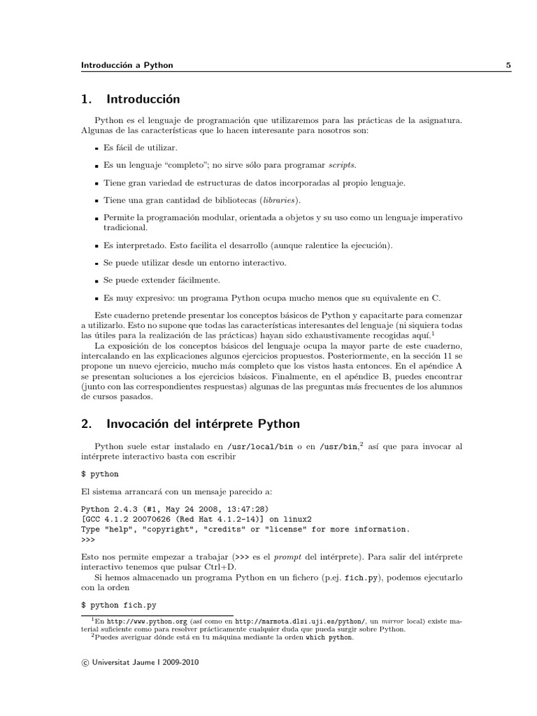 Documento 001 | PDF | Python (lenguaje de programación) | Cadena (informática)