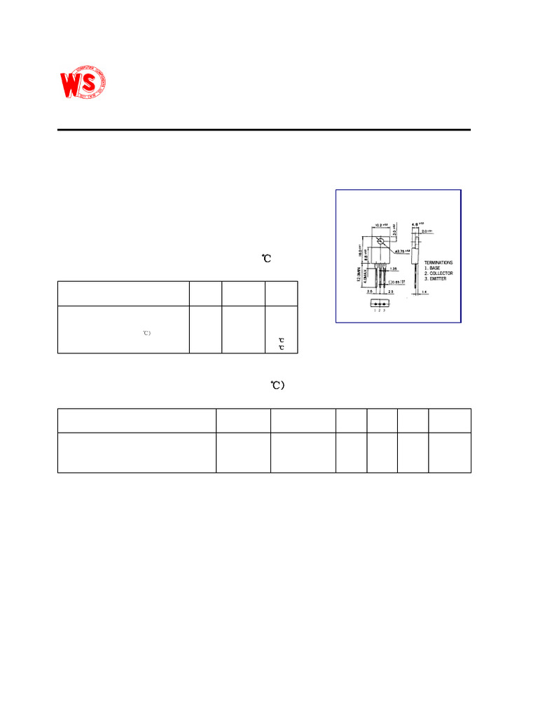 TIP127 Transistor Specifications | PDF