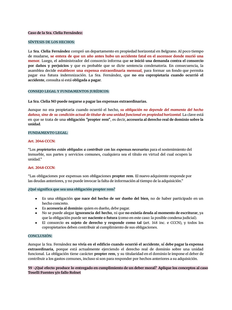 Caso de La Sra | PDF | Pagos