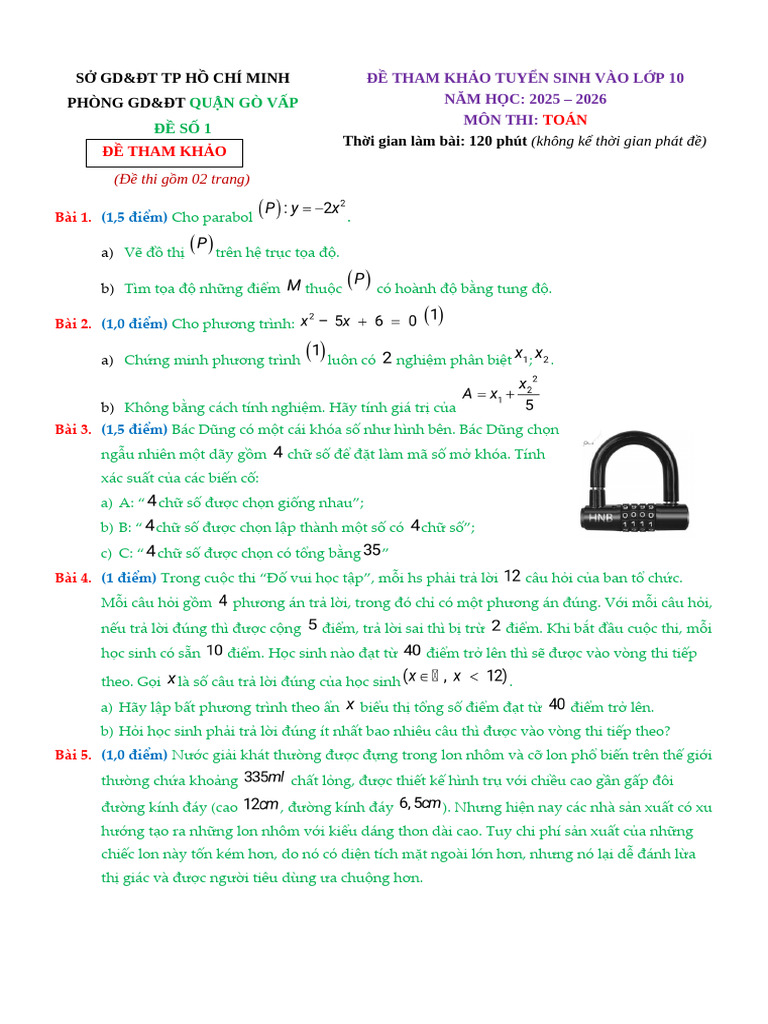 Go Vap 1 | PDF