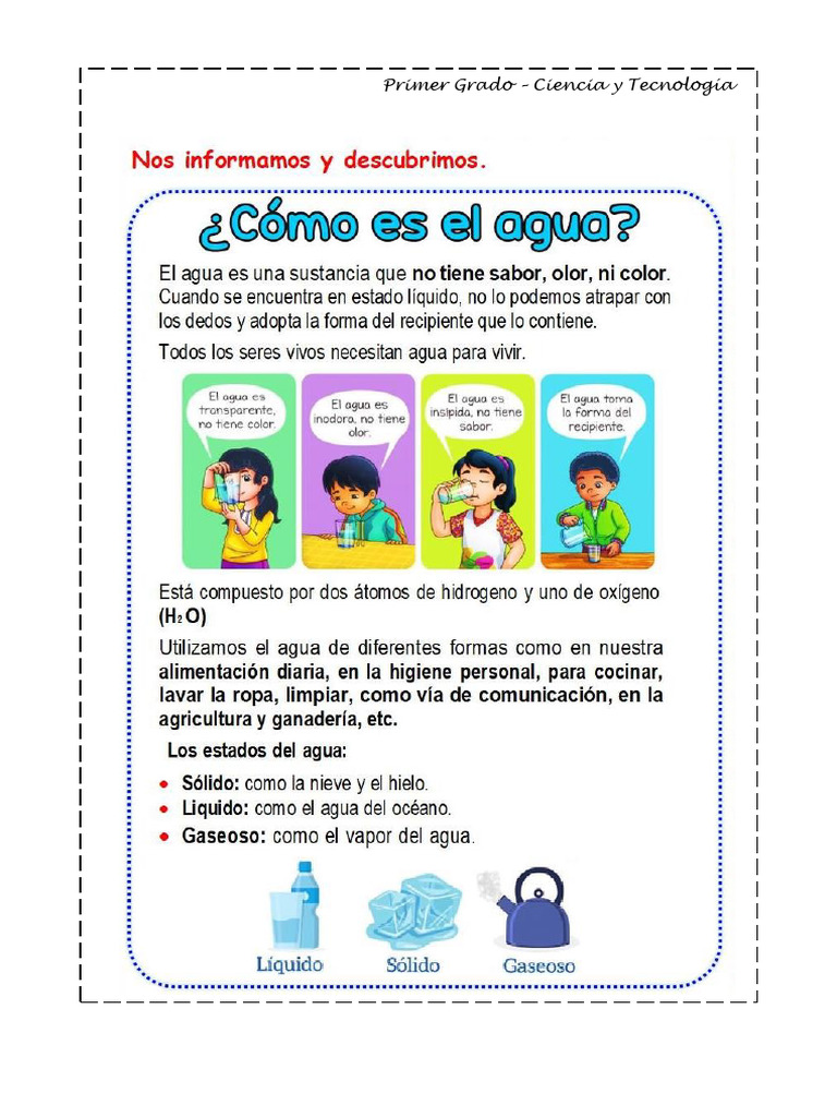 Ficha Ciencia El Agua 18-06-25 | PDF