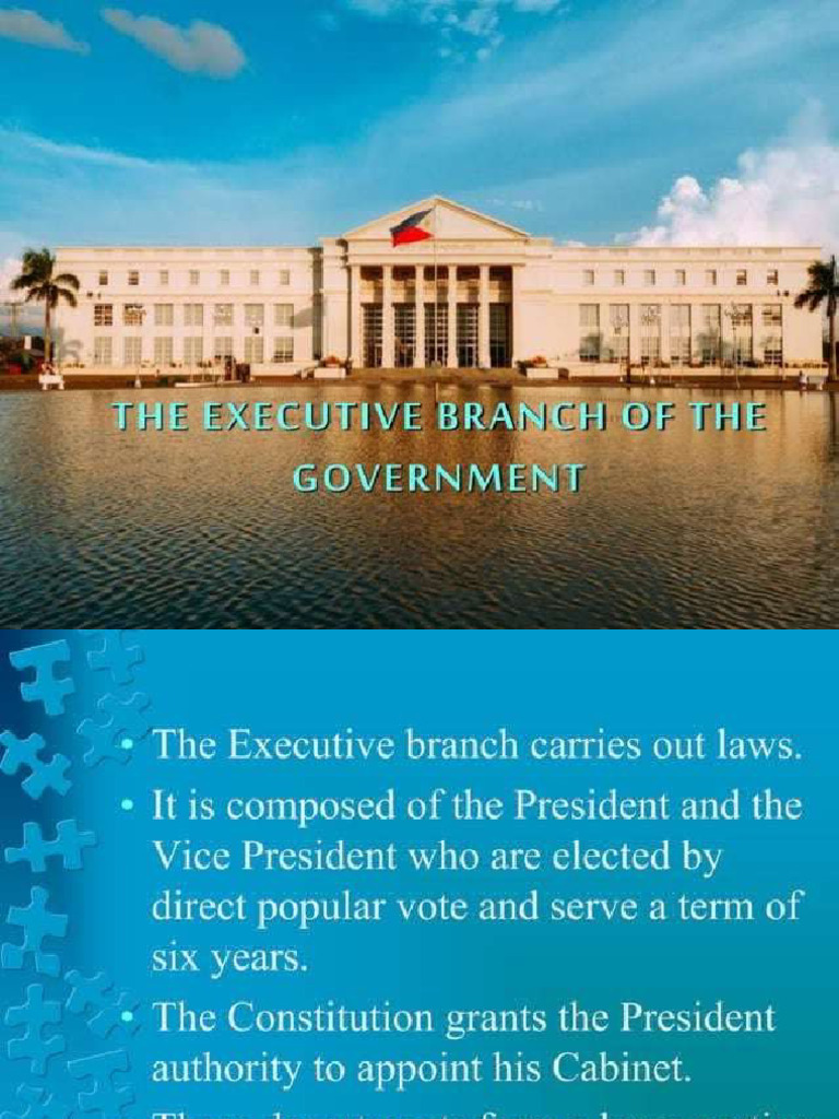 The Executive Branch of The Philippines Governement | PDF