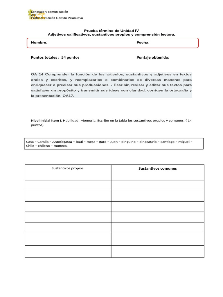 2do Historia Prueba Termino Unidad III | PDF