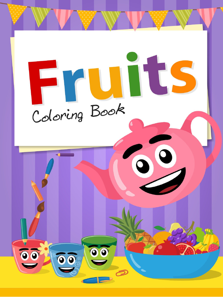 Fruits Coloring Book | PDF