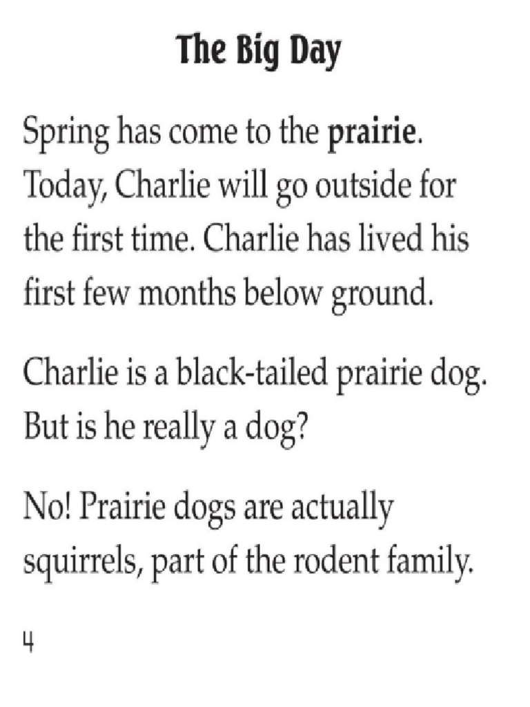 A Prairie Dogs Life Activity Part2 | PDF