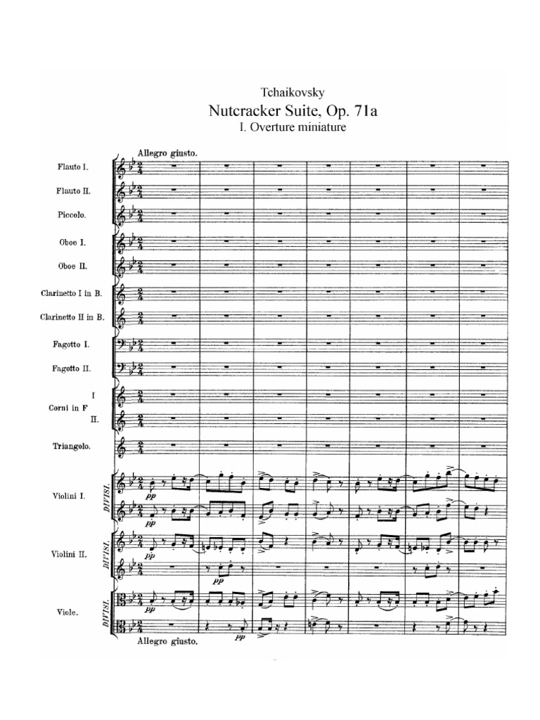 The Nutcracker (Suite), Op.71a - 1. Miniature Overture | PDF