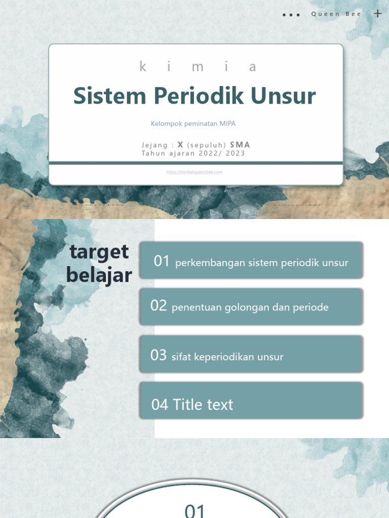 K10 Sistem Periodik Unsur (SPU) | PDF