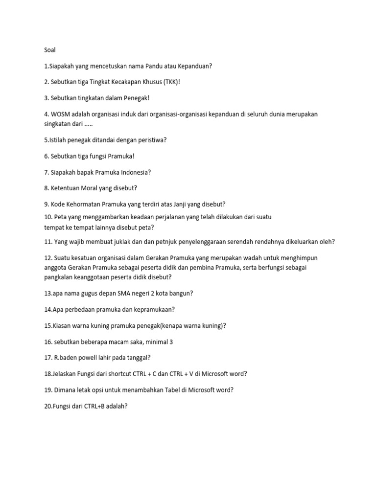 Soal Ambalan-Digabungkan | PDF