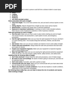 Work at Height - Toolbox Talk | PDF | Risk | Occupational Safety And Health