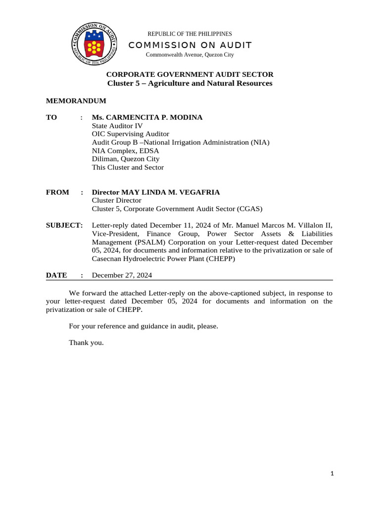 M.T. 04 - Transmit To NIA Docs Requested | PDF