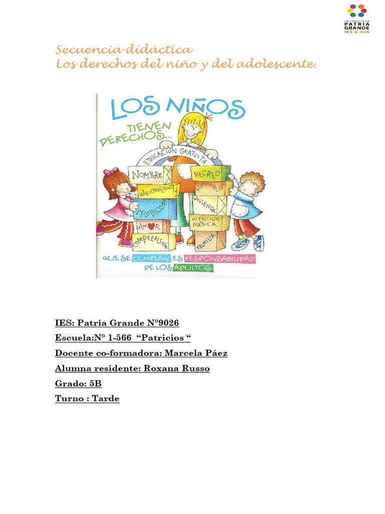 Derechos del Niño en Educación | PDF | Derechos de los niños | Justicia