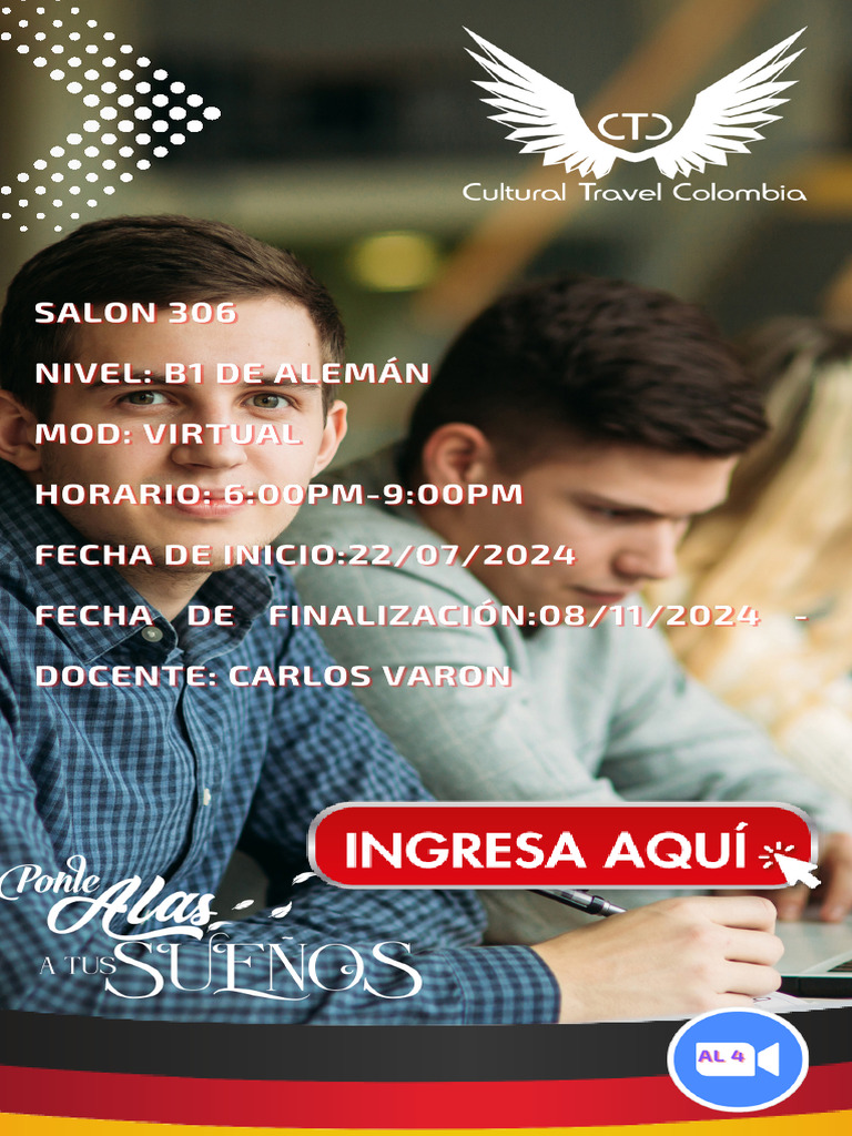 Salon 306 - Nivel b1 - Mod Virtual - 600pm-900pm - 22072024-08112024 - Docente Carlos Varon (Al4 ...