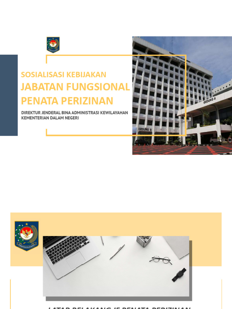 PLH Dirjen Bina Adwil - Sosialisasi JF Penata Perizinan | PDF