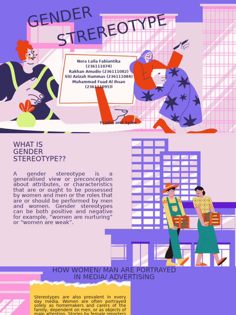 Group 2 Gender Streotypes | PDF | Gender | Gender Studies