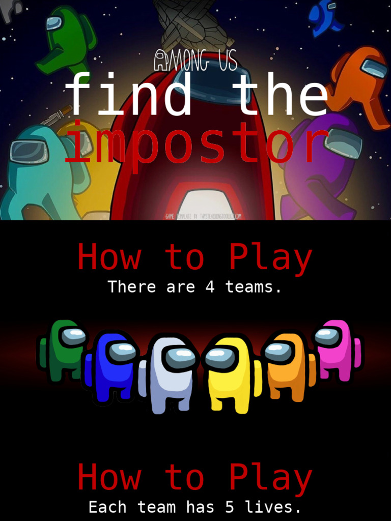 Among Us Find The Impostor Game | PDF