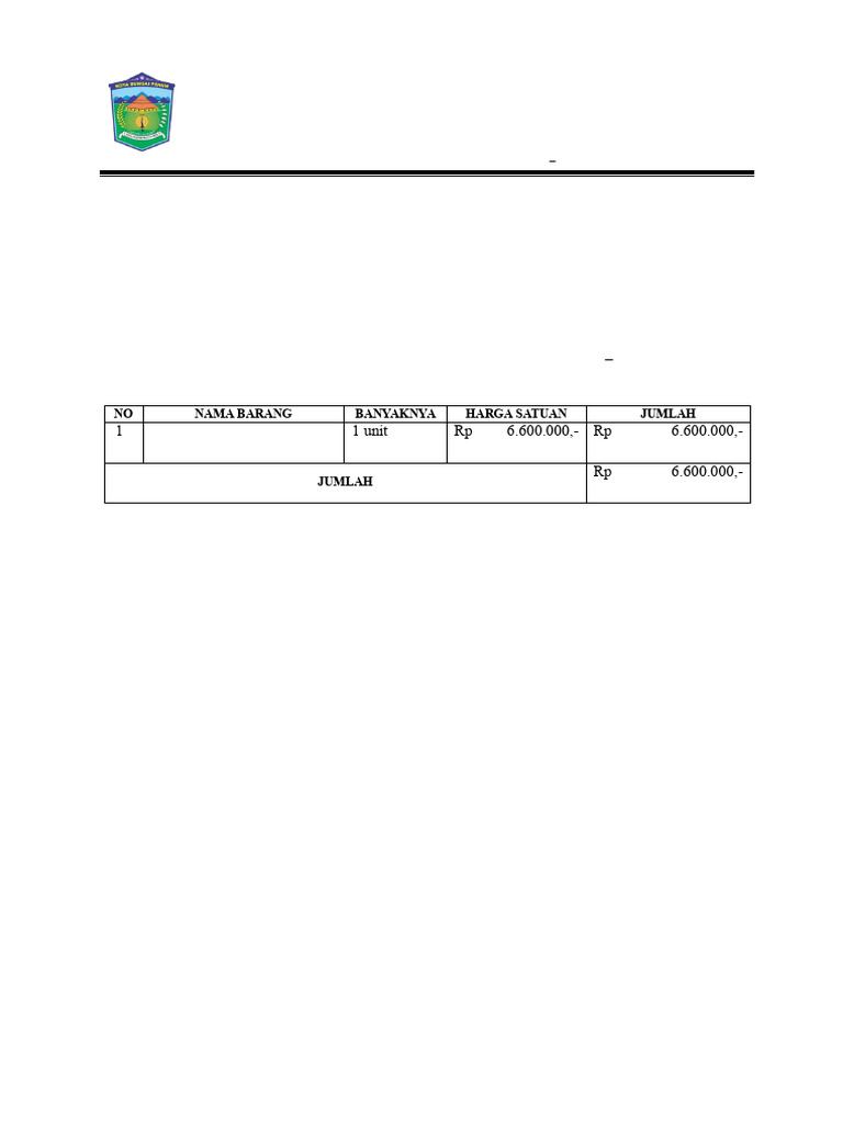 Format Surat Pesanan FIX | PDF