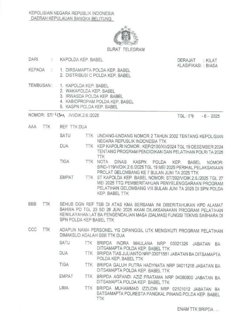 04 ST Lat Ba Pengendalian Masa (Dalmas) Fungsi Teknis Sabhara | PDF