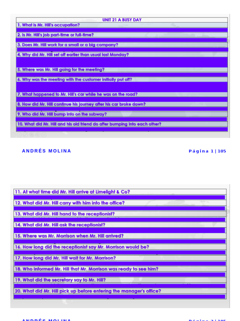 Grammar Unit 21 | PDF