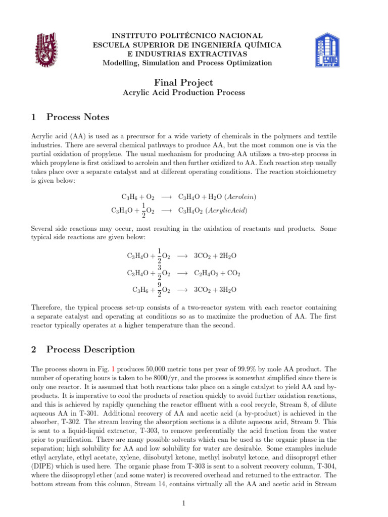 Final Project 5PM91 EneJun25 | PDF | Chemical Reactor | Chemical Reactions