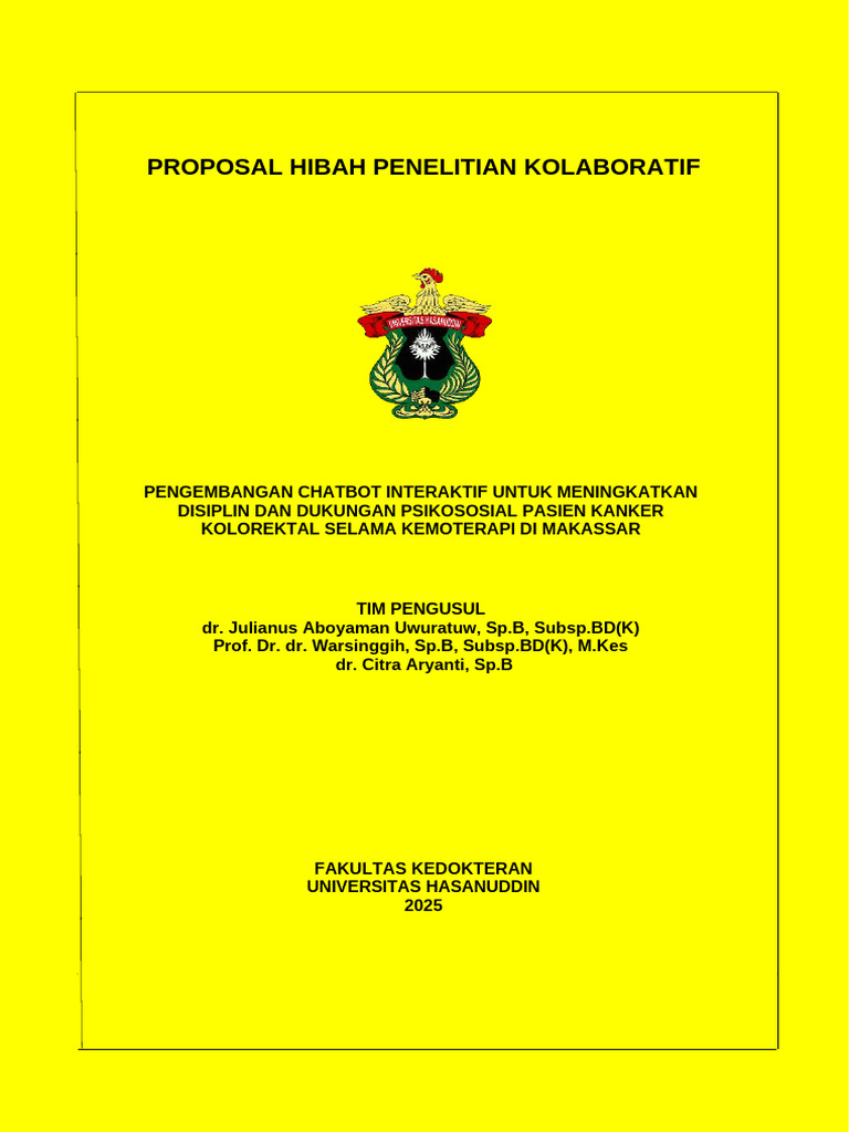 Sampul Proposal Hibah | PDF