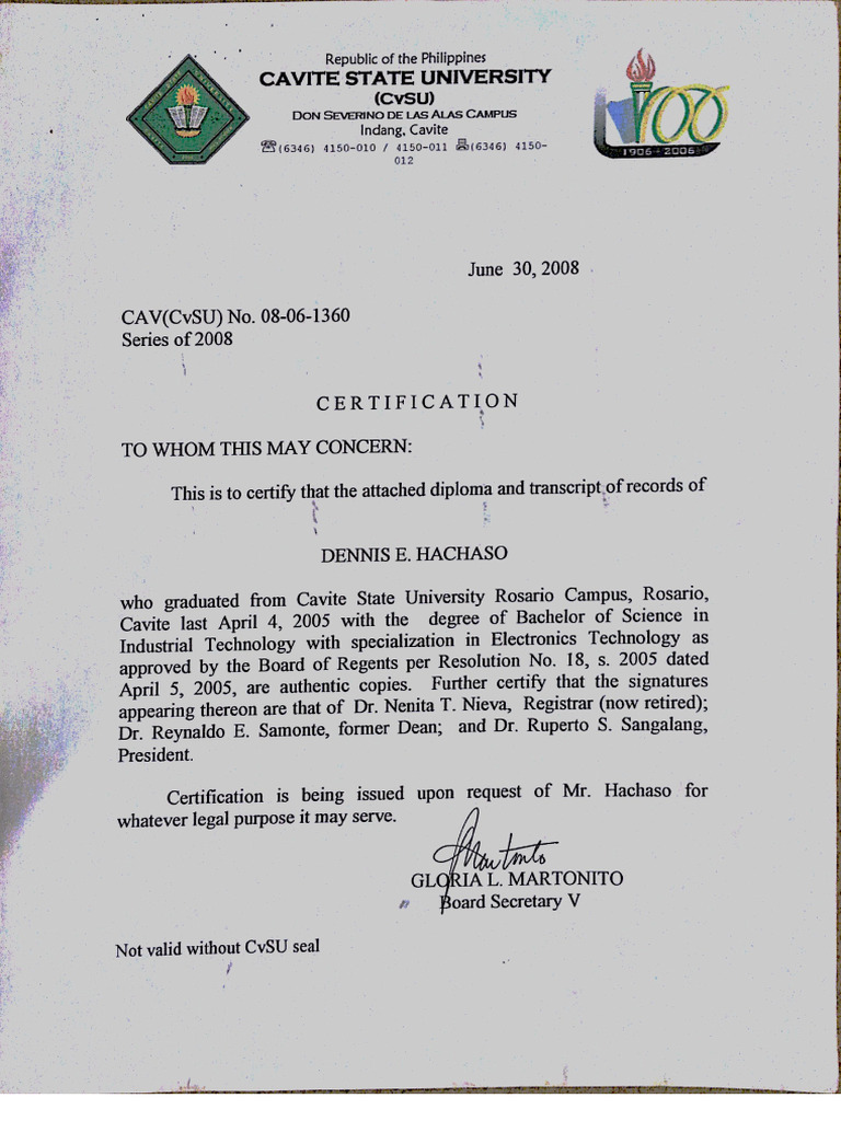CSU Main Certification | PDF